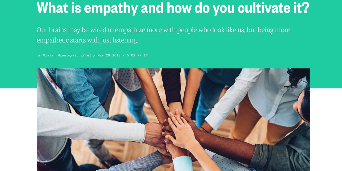 NBC News: What is empathy and how do you want to cultivate it - Judith ...